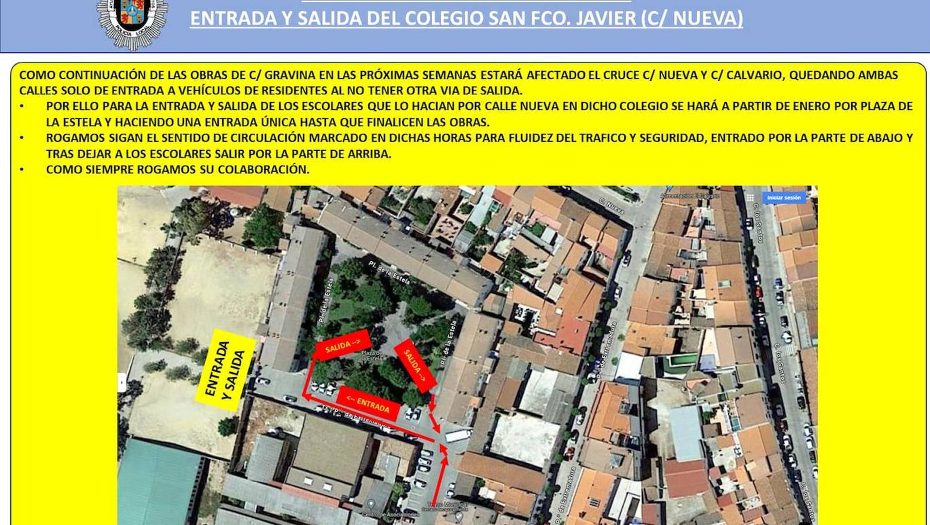 Recomendaciones Para El Acceso Al Colegio San Francisco Javier Por Obras Hoy